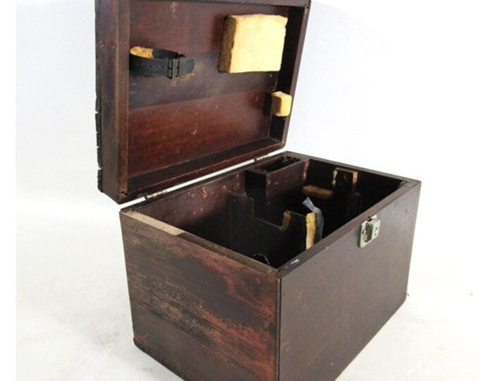 AO Surveyor's Box, Vintage Surveying Tool Container, Wood, Storage With ...