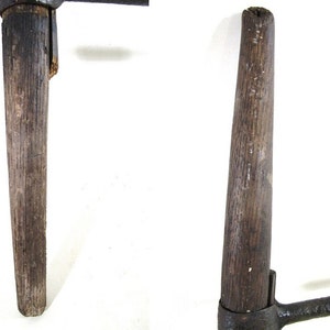 Vintage Forged Iron Baling Hook, Rustic Butcher Tool, Farmhouse Decor ...