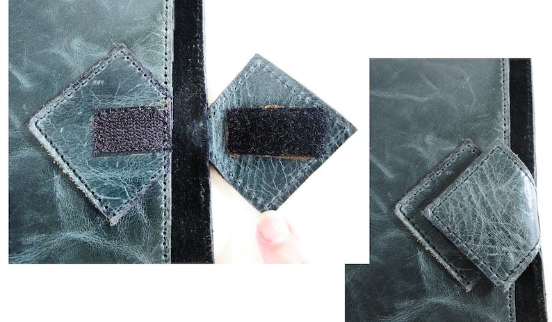 Green Leather Journal Cover Vintage Handmade Address Book - Etsy