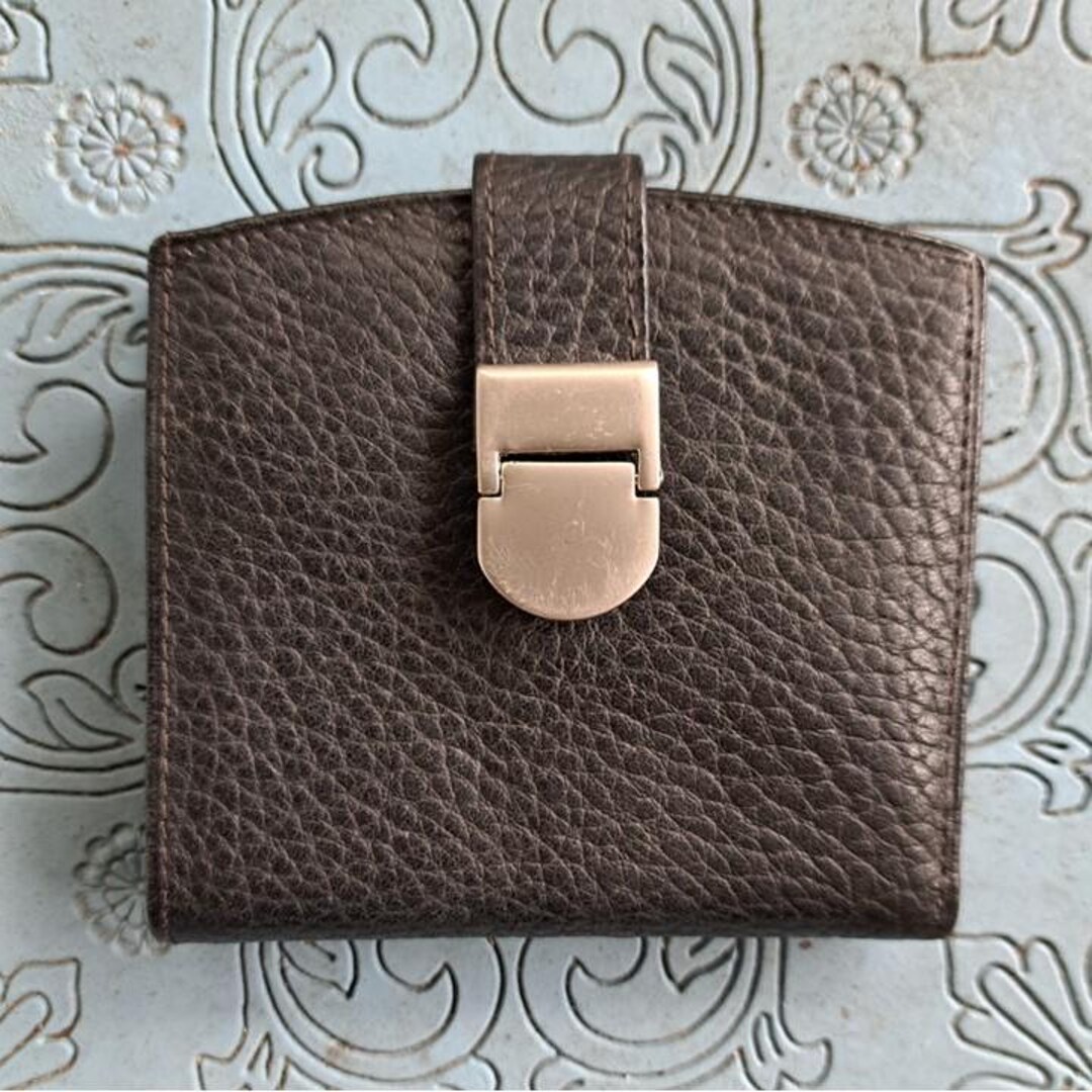 Black Leather Wallet, Vintage Snap Closed Wallet, Textured Leather ...