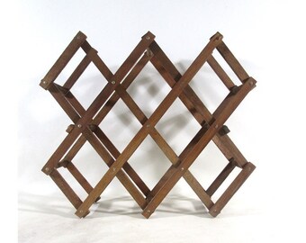 Wood Vertical Wine Rack - Etsy
