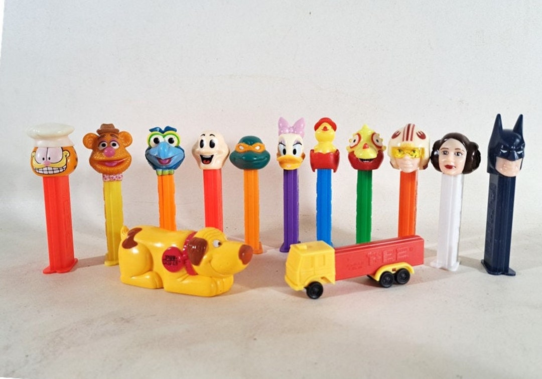 Vintage Pez Dispenser Collection, 80s & 90s Characters, 13 Count, Party ...