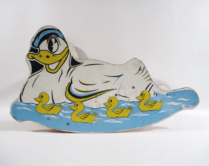 Donald Duck Child's Rocker, Vintage 1940's,rocking Chair Horse ...