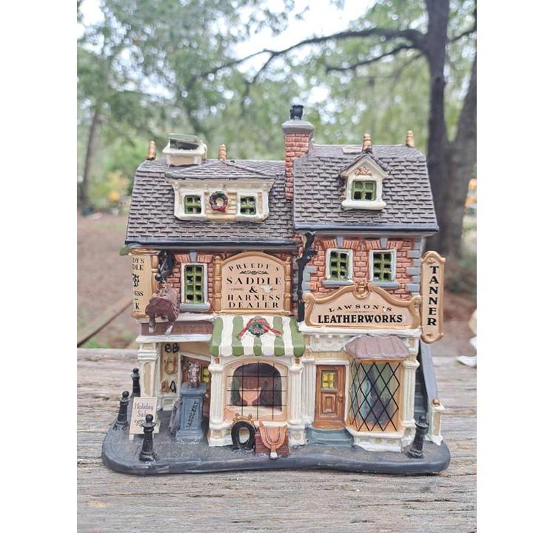 Preedy's Saddle and Harness Dealer, Vintage 2004 Carole Towne Collection, Miniature Houses ...