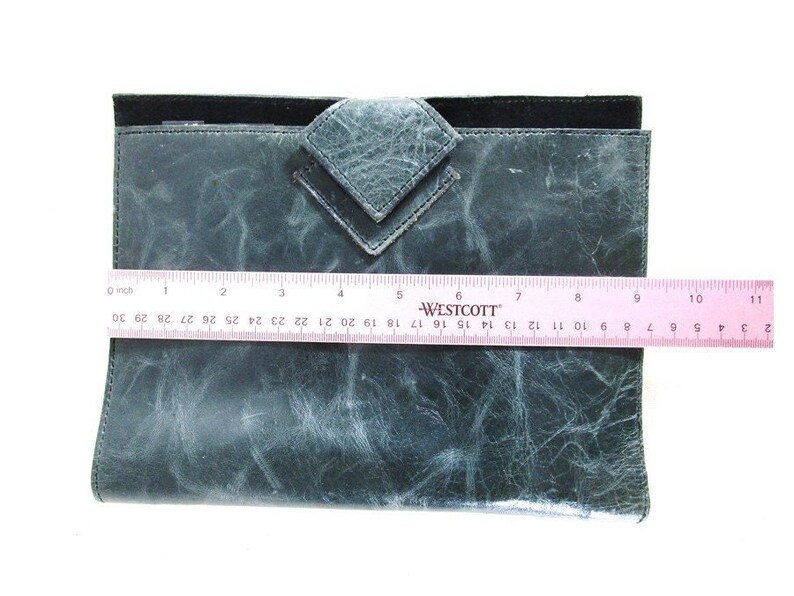 Green Leather Journal Cover Vintage Handmade Address Book - Etsy