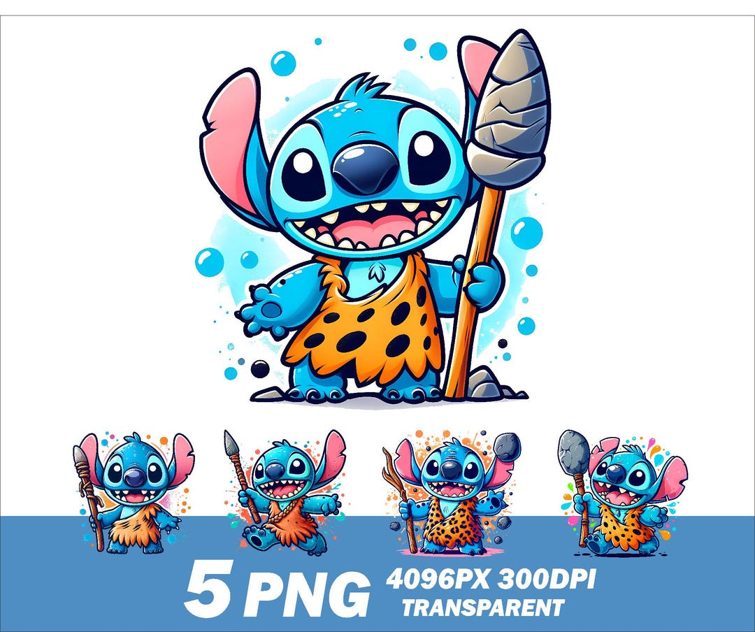 Stitch Stone Age Png Design Cartoon Lilo Stitch Png Stitch Dijital ...