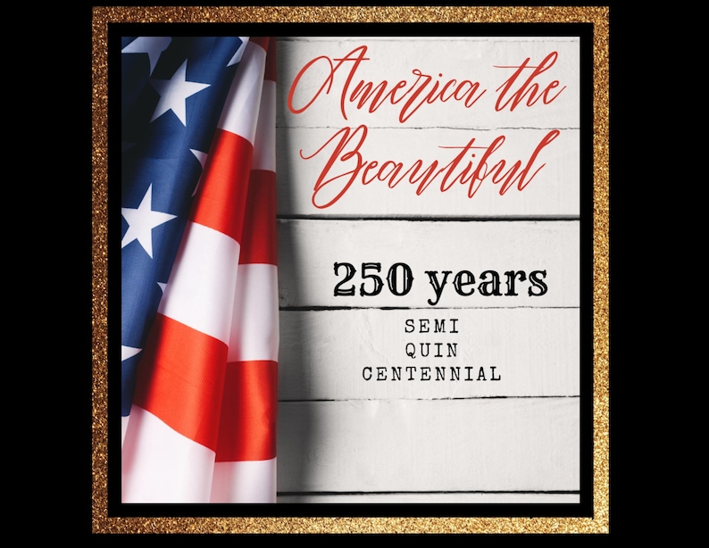 Digital Sticker Download, America Birthday, 250 Years ...