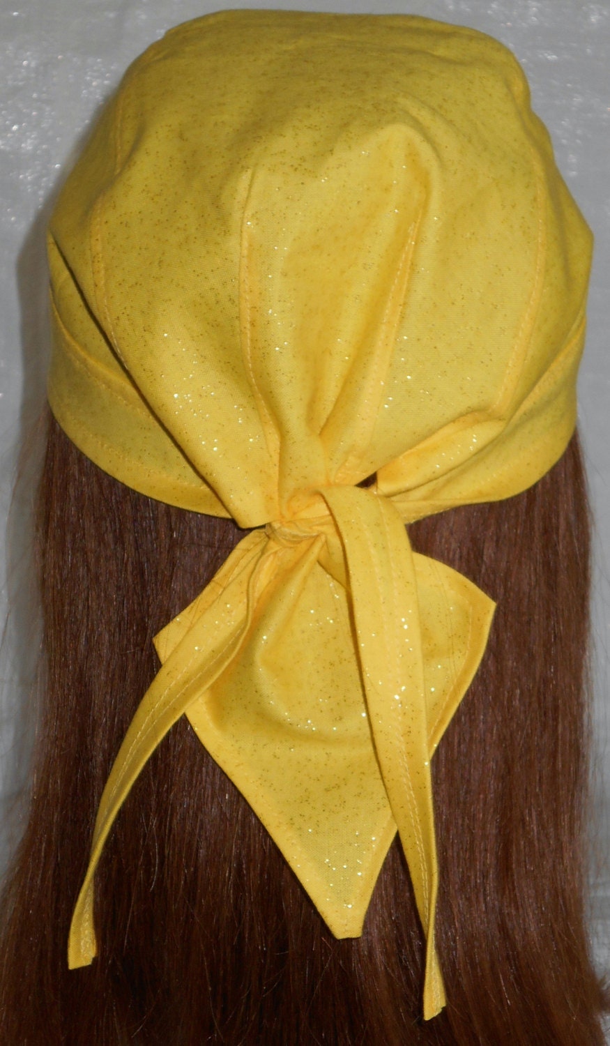 Bright Sunny Yellow Sparkled Skull Cap - Etsy