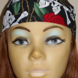 Skulls N Roses Doo-rag - Etsy