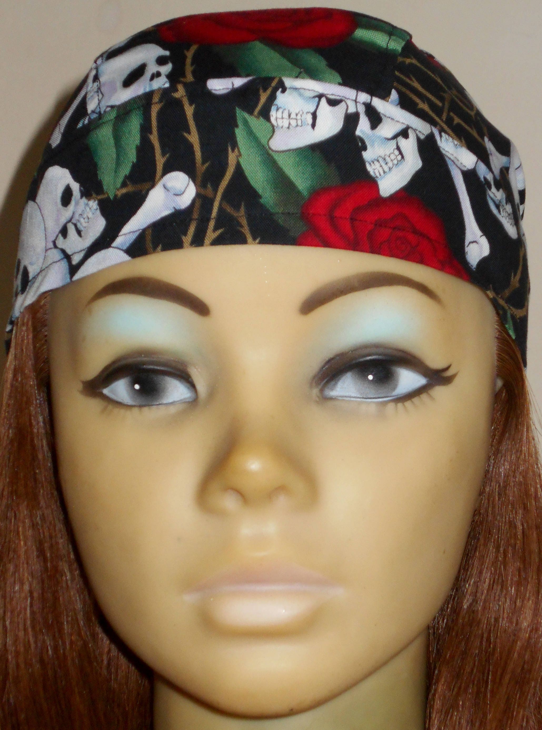 Skulls N Roses Doo-rag - Etsy
