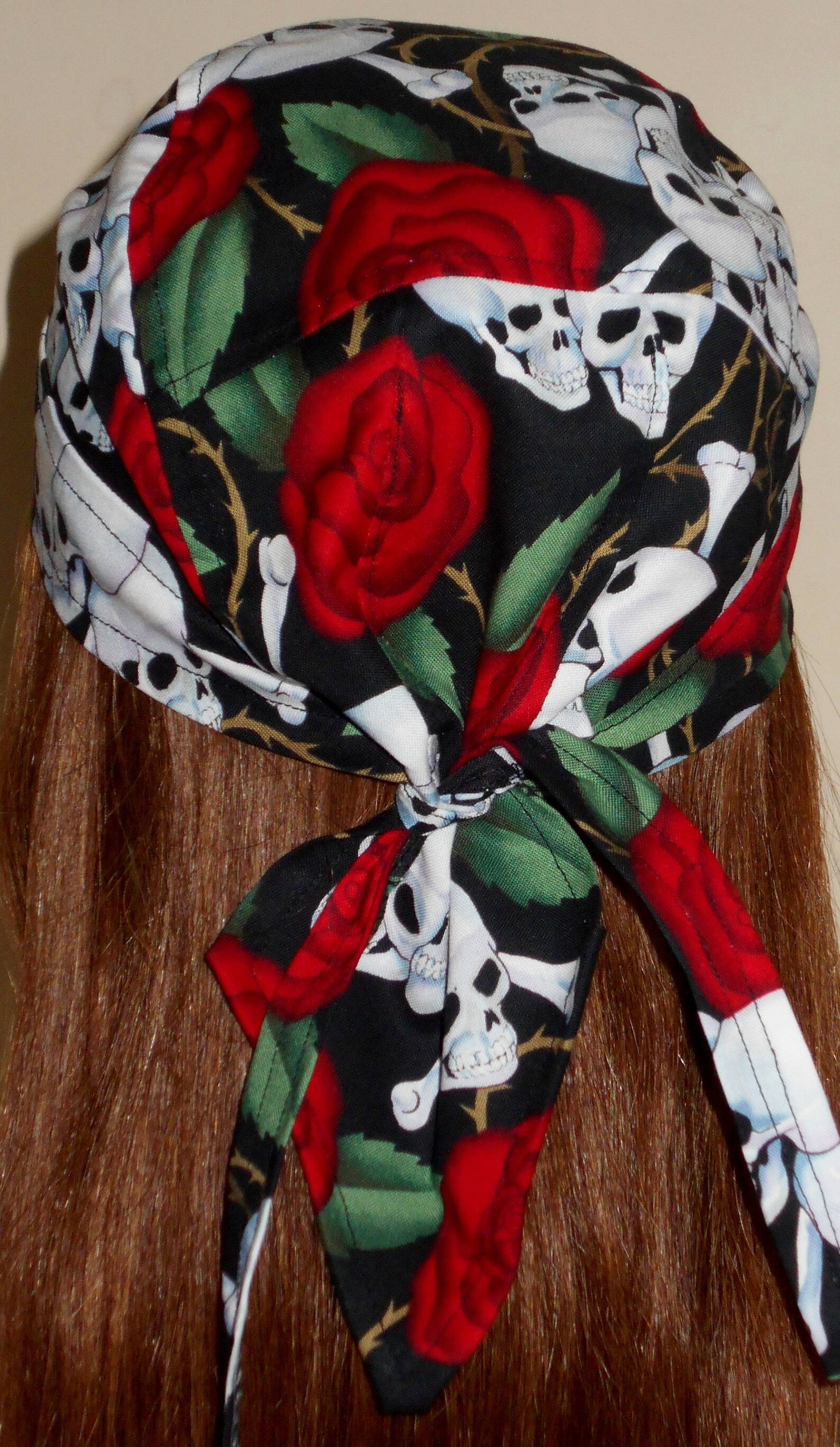 Skulls N Roses Doo-rag - Etsy