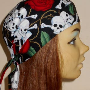 Skulls N Roses Doo-rag - Etsy