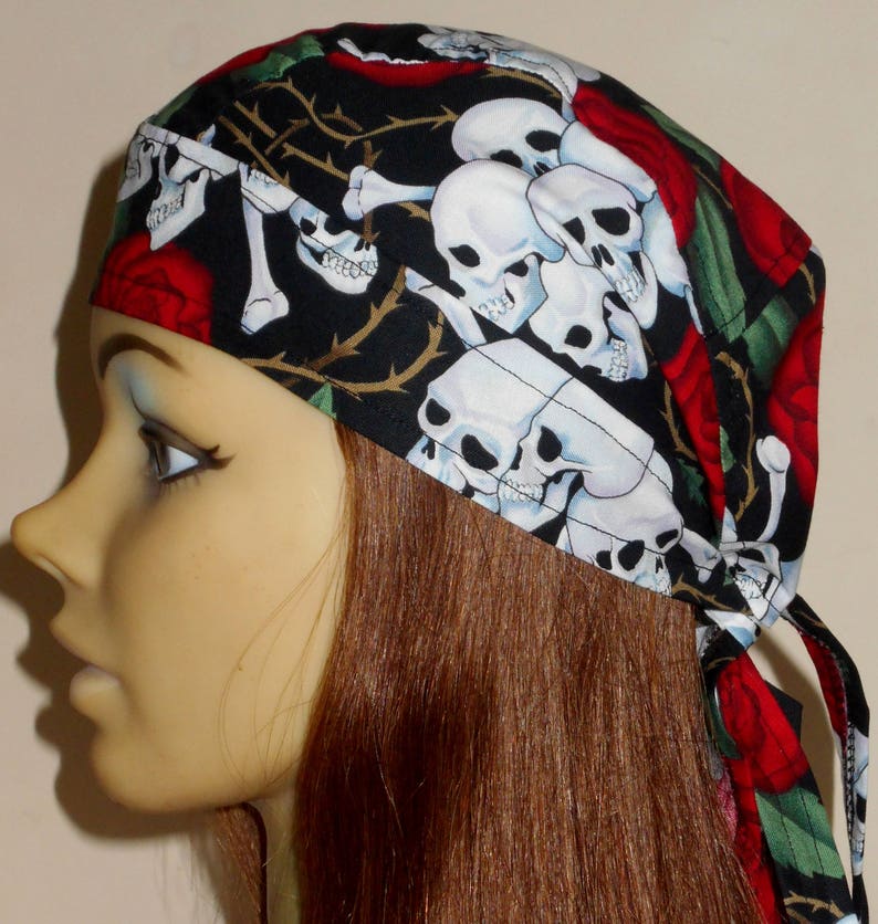 Skulls N Roses Doo-rag - Etsy