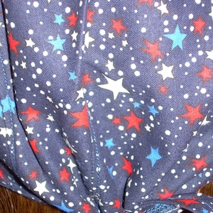 Red, White and Blue Stars Skull Cap - Etsy