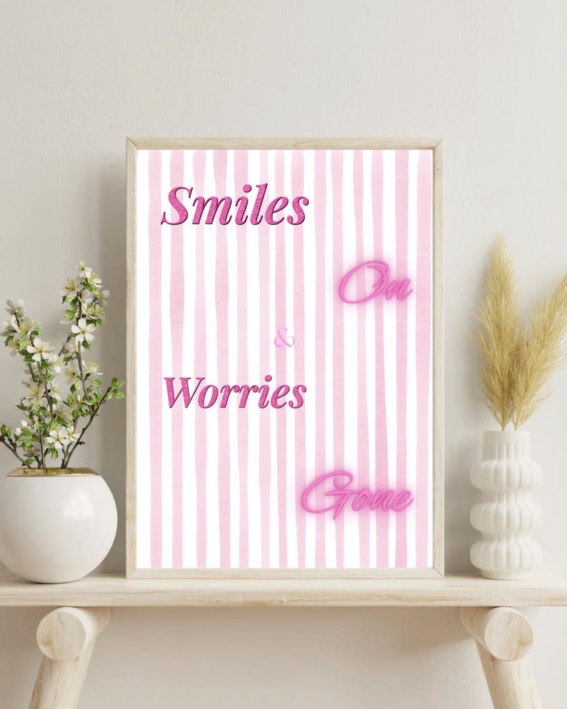 Smiles on Worries Gone - Digital Print - Etsy
