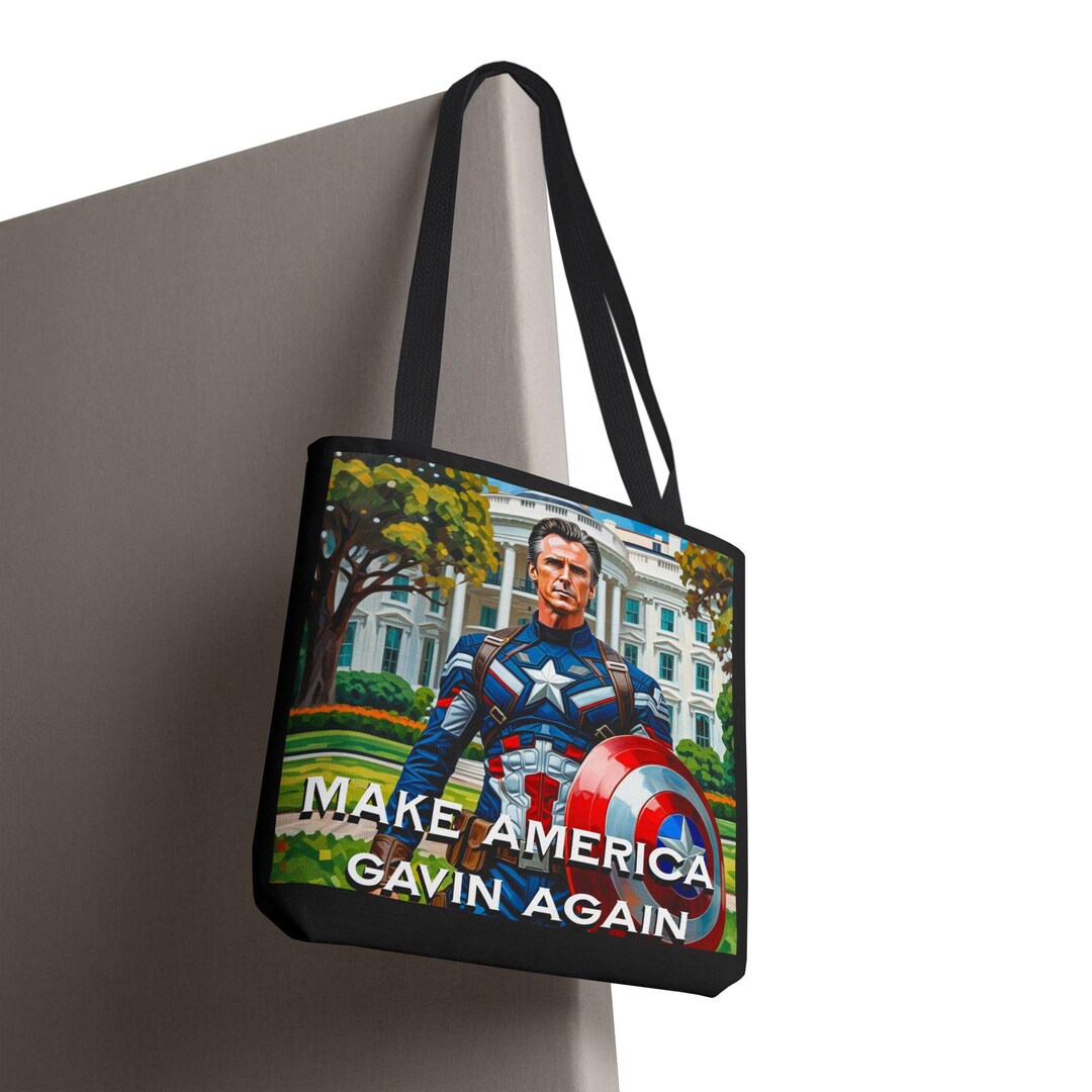 Gavin Newsom Captain America Style Political Tote Bag - Etsy UK