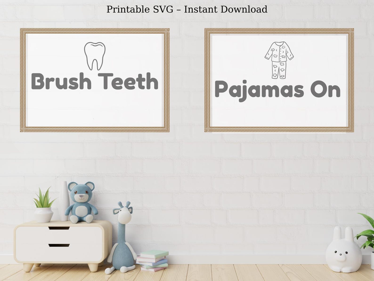 Kids Bedtime Routine Cards | Printable Night Routine Chart | Toddler ...
