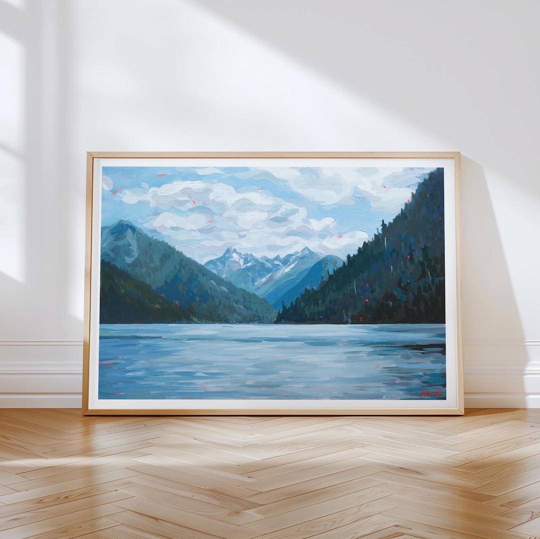 Art Print of Chilliwack Lake in BC, Canada // British Columbia Art ...