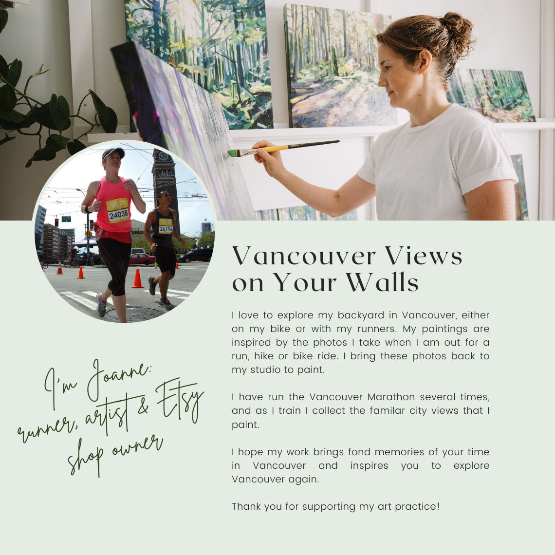 Stanley Park Vancouver // Long Training Run // Art Print by - Etsy Canada