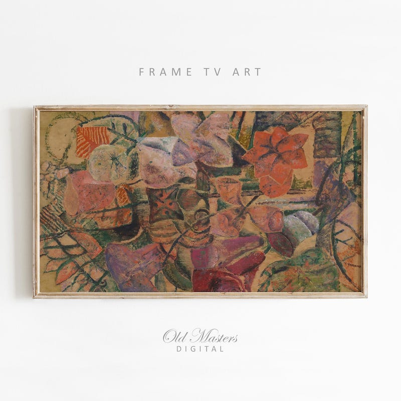 Abstract Floral Muted Art - Etsy