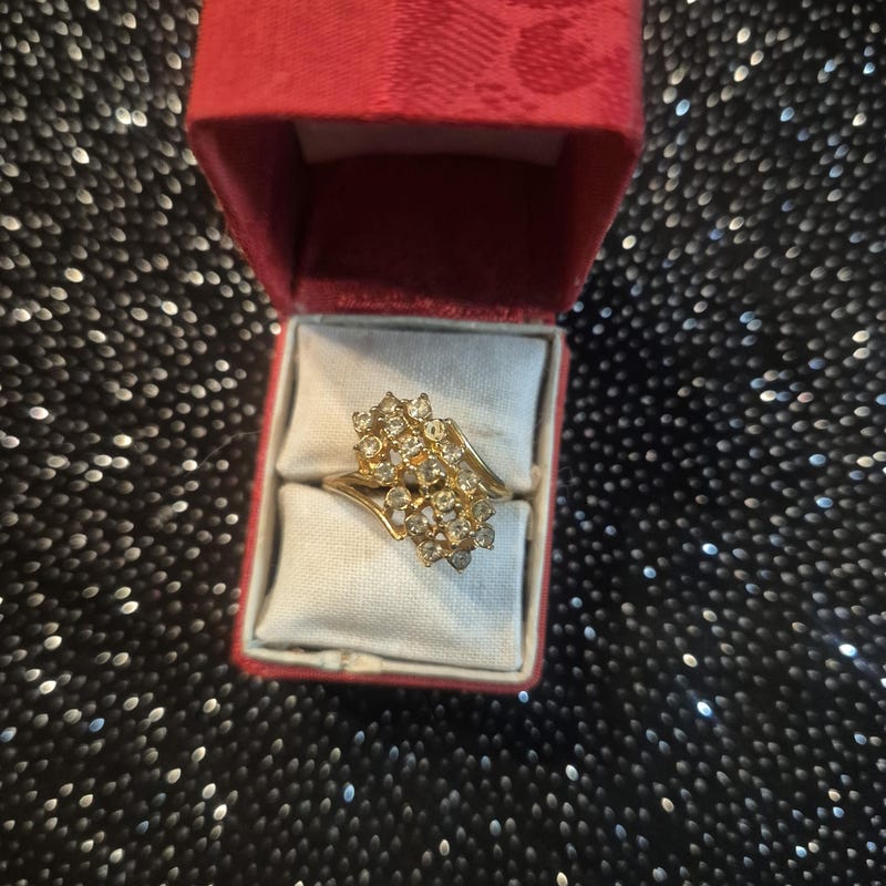 Waterfall Ring Vintage - Etsy UK