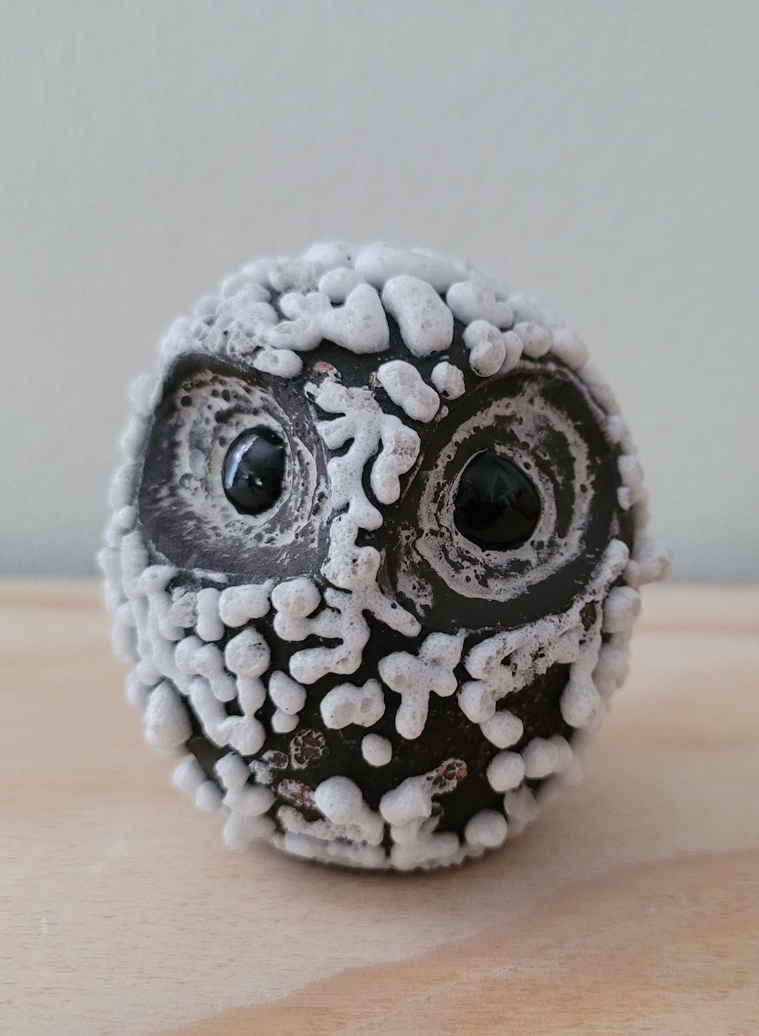 Vintage MCM Dane Burr Studio Art Pottery Owl Statue Figurine ...