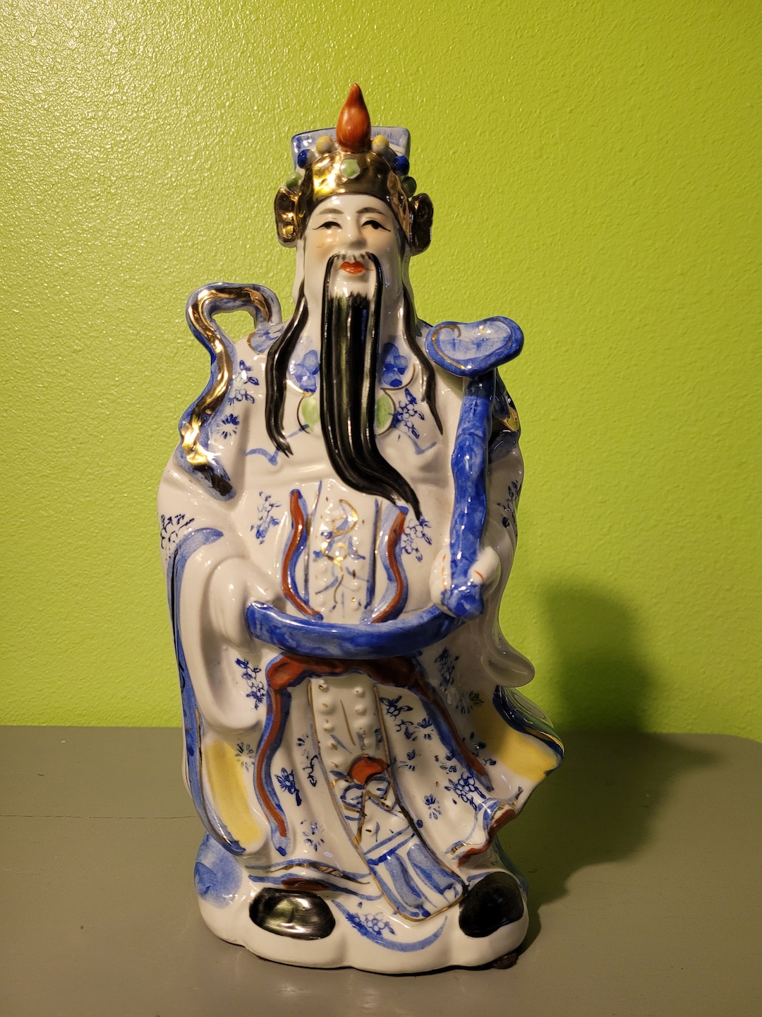 Antique Chinese Porcelain Wise Man Figurine - Etsy