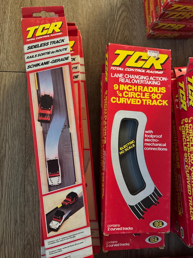 Rare Vintage Tyco TCR Total Control Racing Set – HO Slot Car Tracks ...