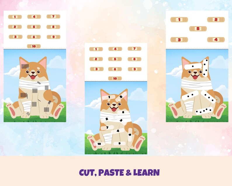 Dog Counting Game | Number Recognition, Fine Motor Skills (PDF ...