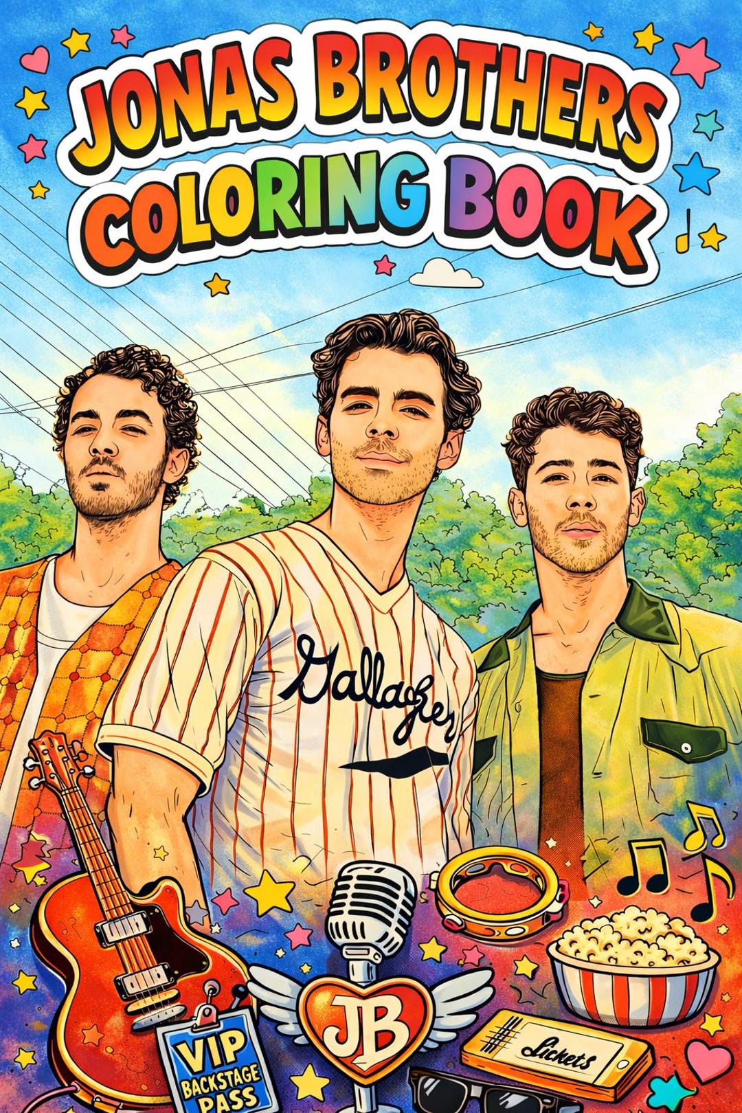 Jonas Brothers Coloring Book - Etsy