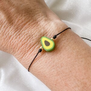Avocado Bracelet, Avocado Cord Wish Bracelet, Vegan Bracelet, Avocado ...