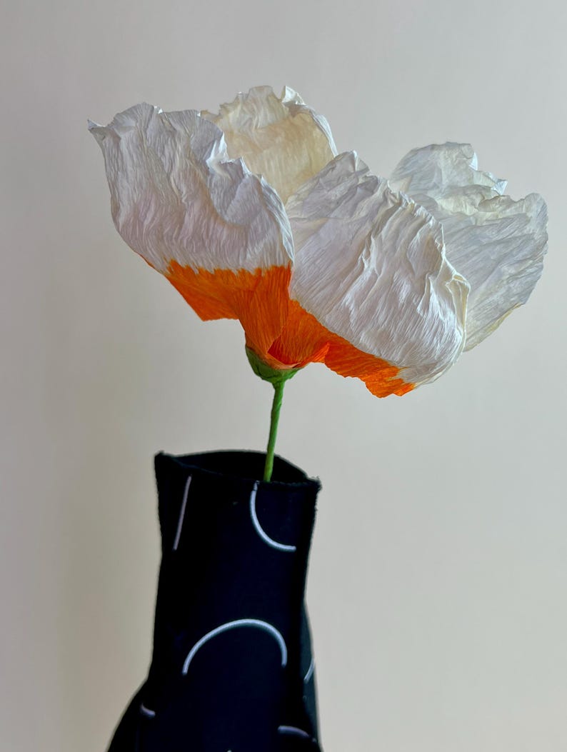 Paper Flower - Poppies (opium- Danish Flag, Icelandic) - Etsy