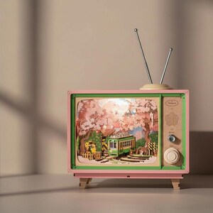 DIY Sakura Music Box 3D Wooden Puzzle | Lighted Craft Model | Japanese ...