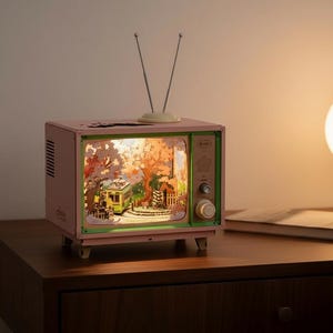 DIY Sakura Music Box 3D Wooden Puzzle | Lighted Craft Model | Japanese ...