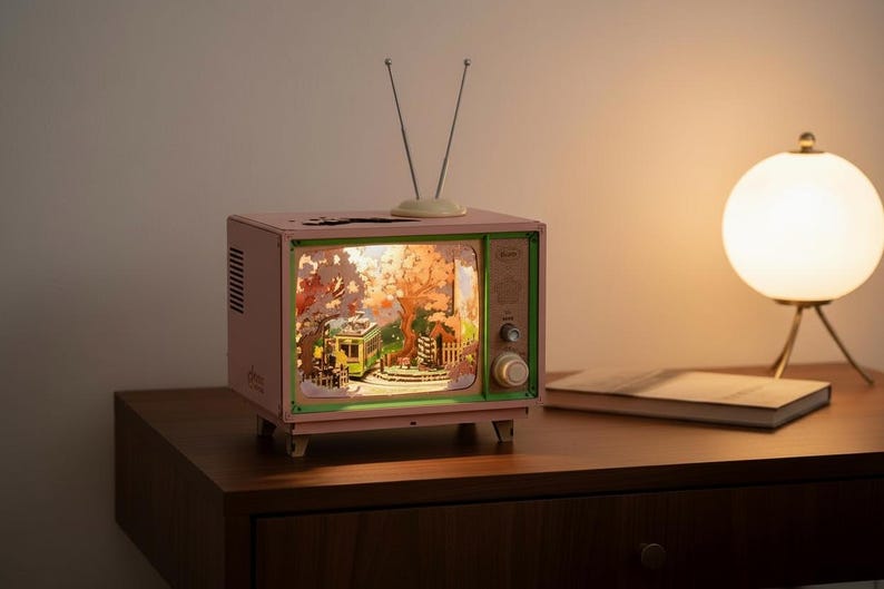 DIY Sakura Music Box 3D Wooden Puzzle | Lighted Craft Model | Japanese ...