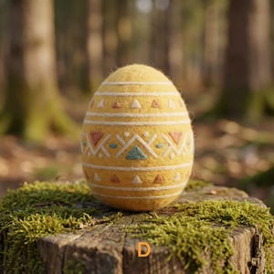 Handmade Needle Felted Wool Ornament, Spring Woodland Home Accent ...