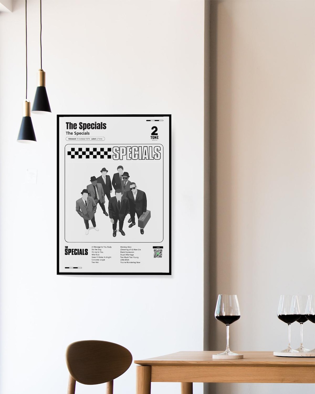 The Specials Print, 2 Tone Poster, Ska Music Art (DIGITAL DOWNLOAD) - Etsy
