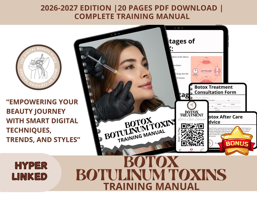 Advance Botox Training Manual: Nurse Injector Guide Edition 2026 - Etsy