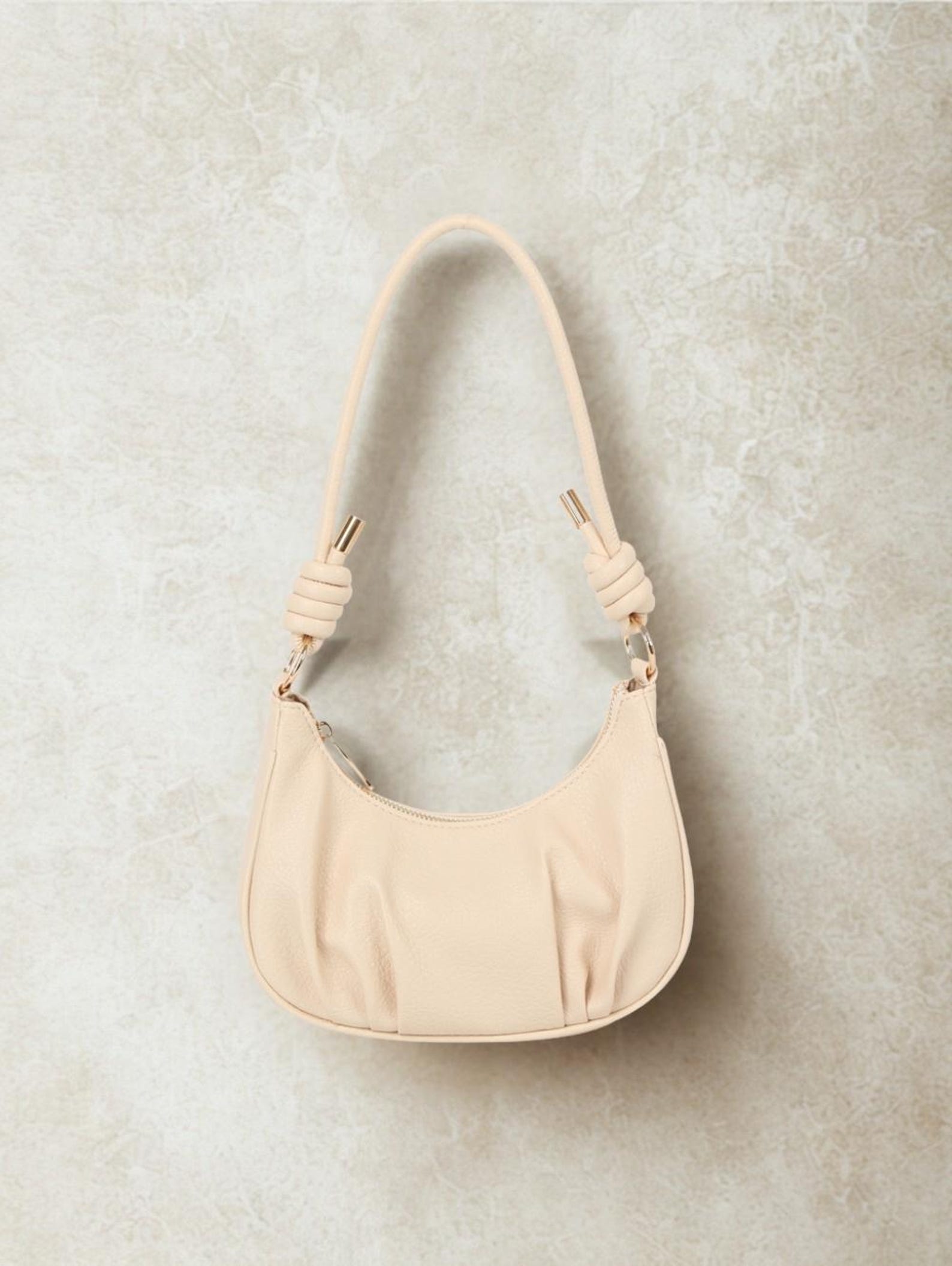 Knotted Coil Handle Mini Hobo Bag - Etsy