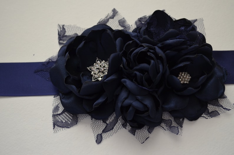 Navy Blue Sash - Etsy
