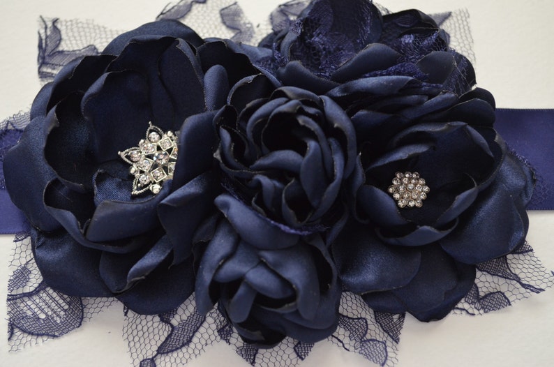 Navy Blue Sash - Etsy
