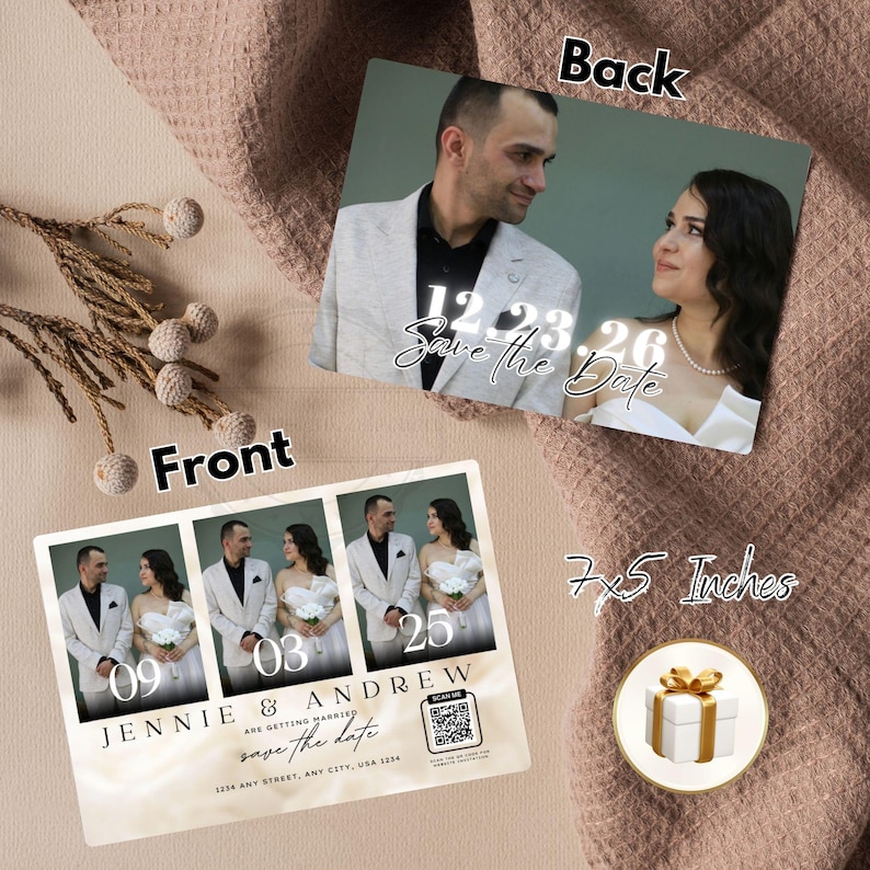 Animated Wedding Invitation Canva Template | Digital Wedding Invite ...