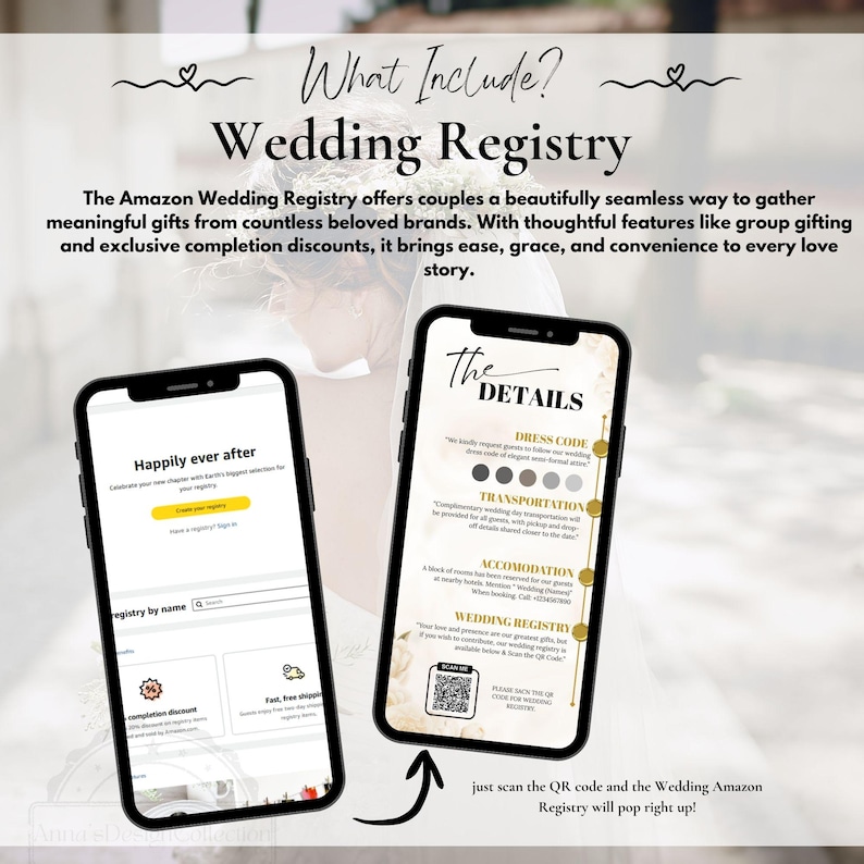 Animated Wedding Invitation Canva Template | Digital Wedding Invite ...
