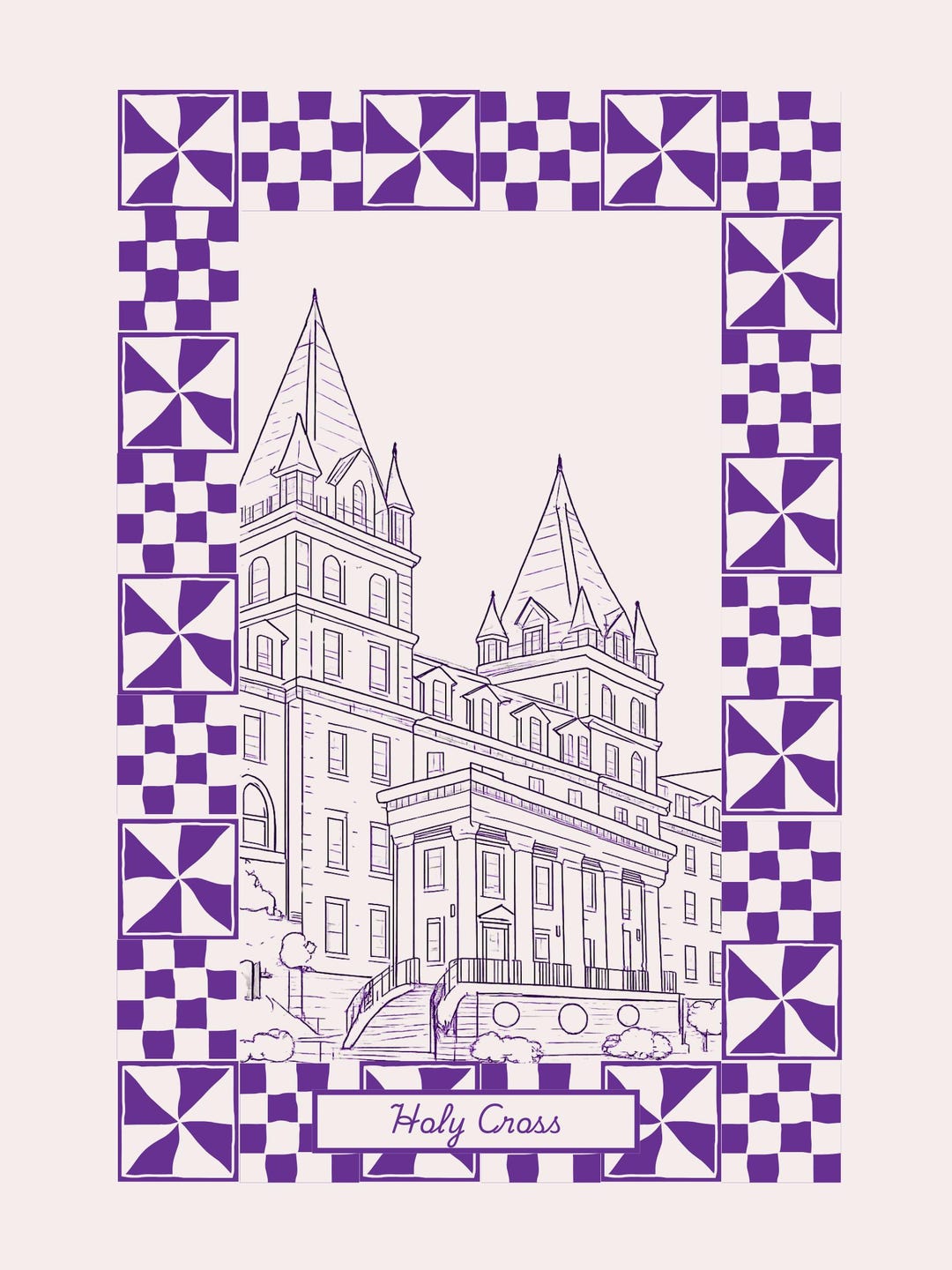 Holy Cross Dorm Decor Digital File - Etsy