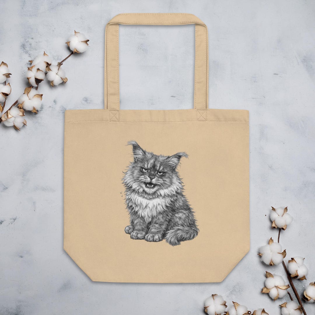 Maine Coon Eco Tote Bag, Cat Lover Reusable Bag - Etsy