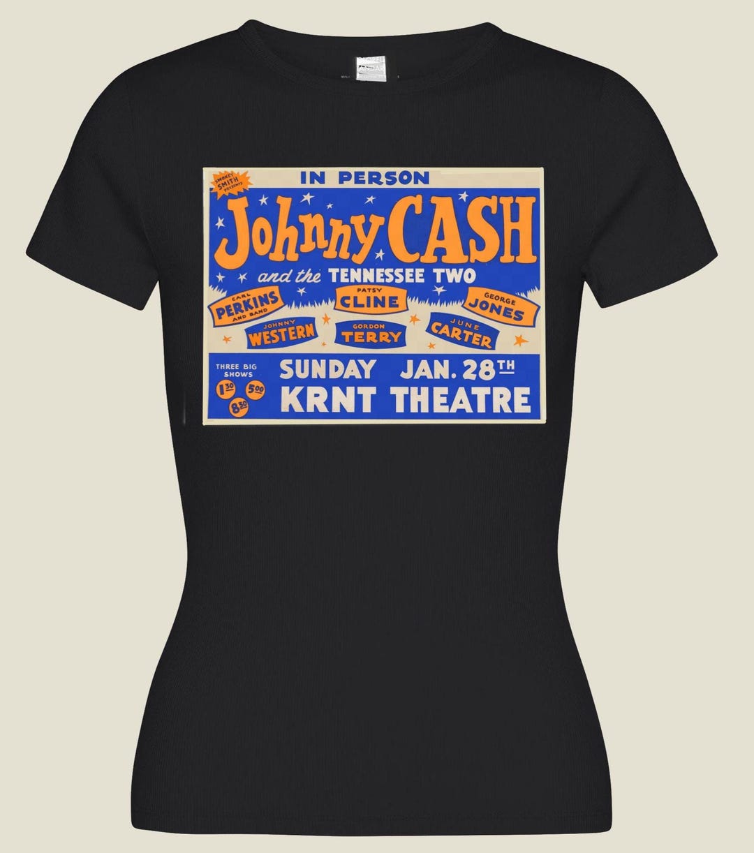 Johnny & June Carter Cash Tour - Patsy Cline - George Jones - T-shirt ...