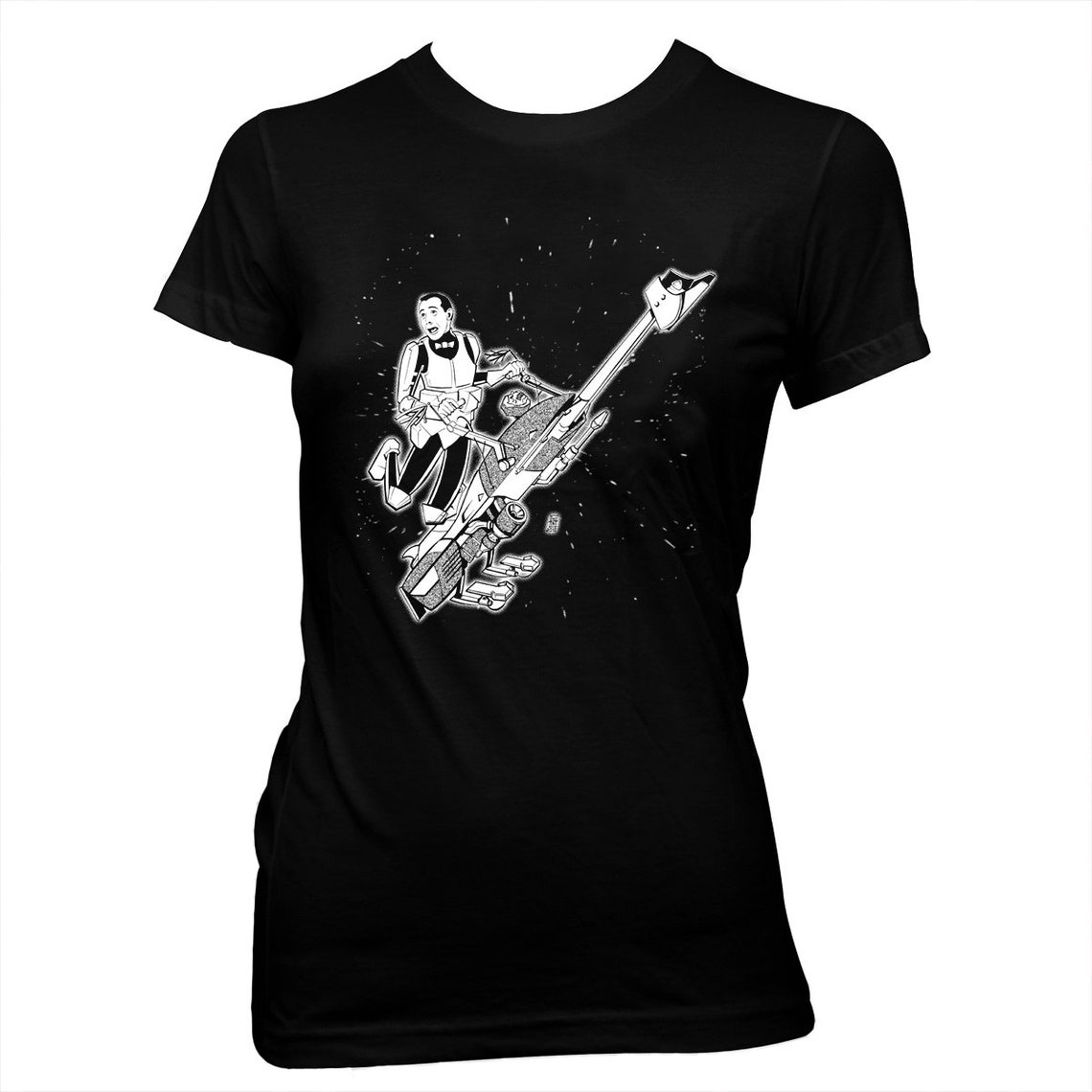 Pee-wee Herman Storm Trooper Women's Hand Silk Screened - Etsy