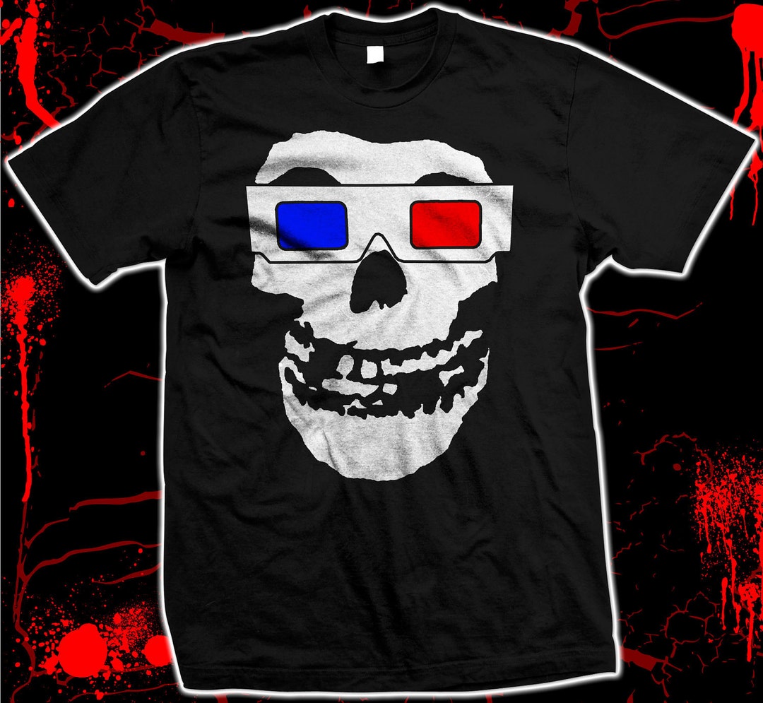 Misfits - Crimson Ghost 3D - Pre-shrunk, Hand Screened 100% Cotton T ...