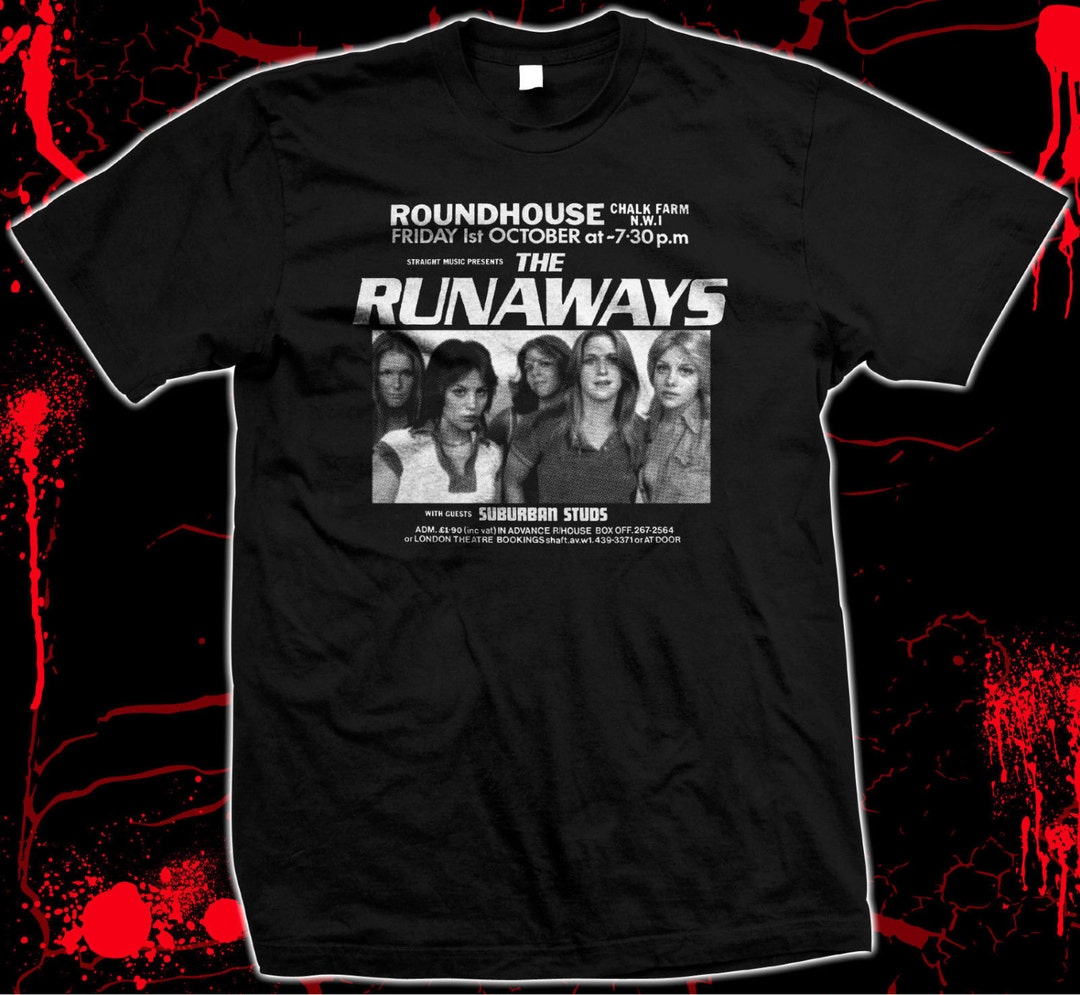 The Runaways - Joan Jett - Cherie Currie - Silk Screened 100% Cotton T ...