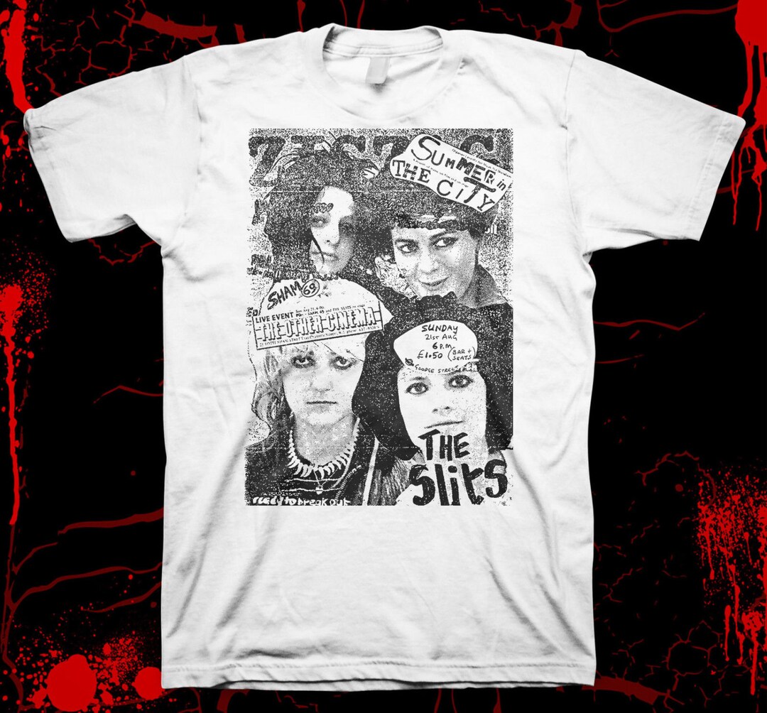 The Slits Punk Flyer Pre-shrunk, Hand Screened 100% Cotton T-shirt ...